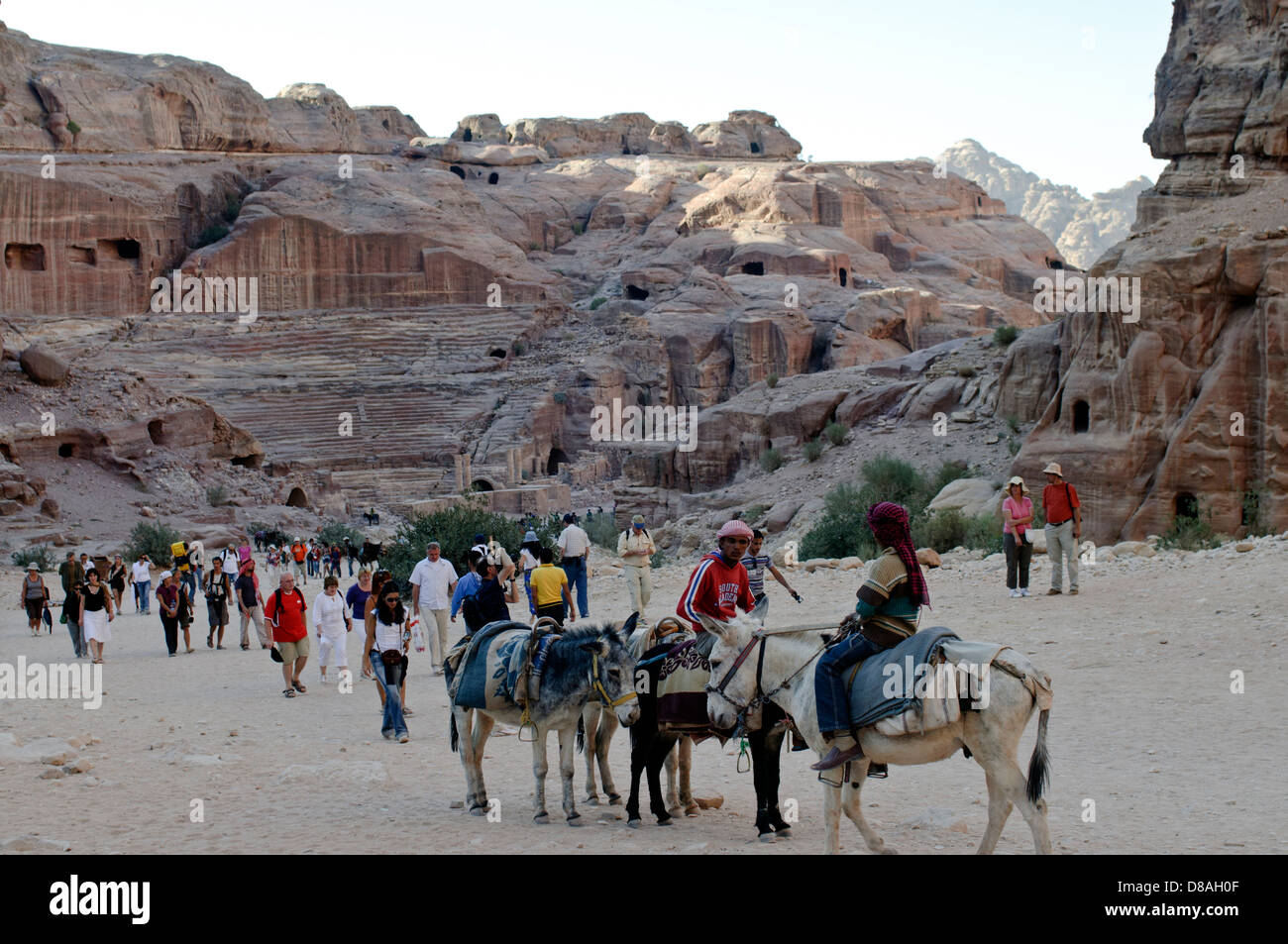 Ancient rock formation in Petra, Jordan Stock Photo - Alamy