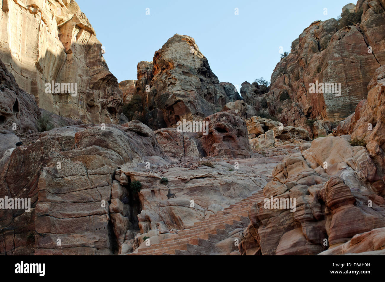 Ancient rock formation in Petra, Jordan Stock Photo - Alamy