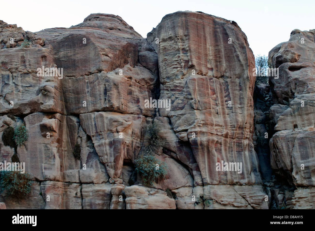 Ancient rock formation in Petra, Jordan Stock Photo - Alamy
