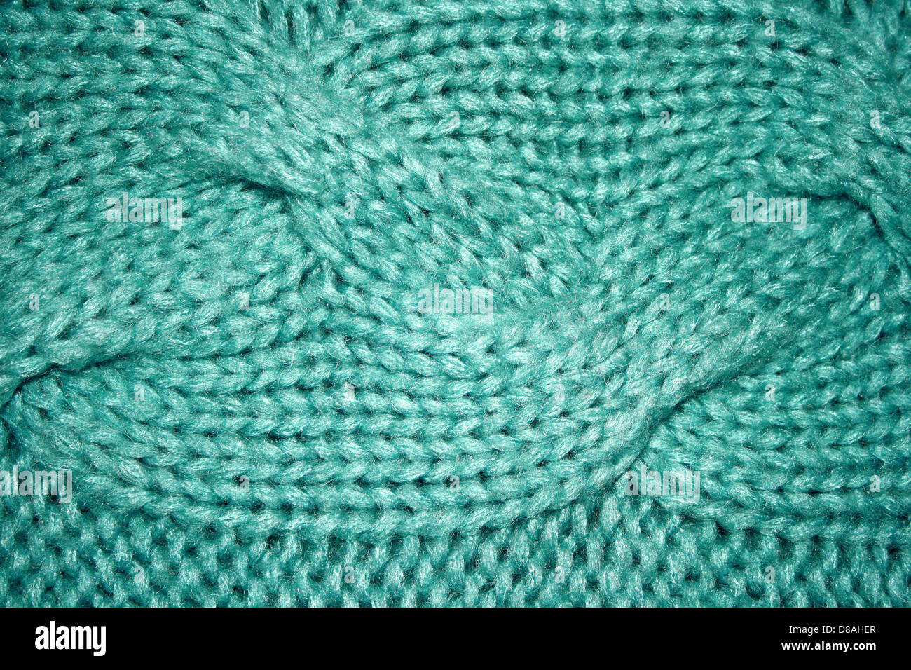 teal cable knit pattern texture Stock Photo - Alamy