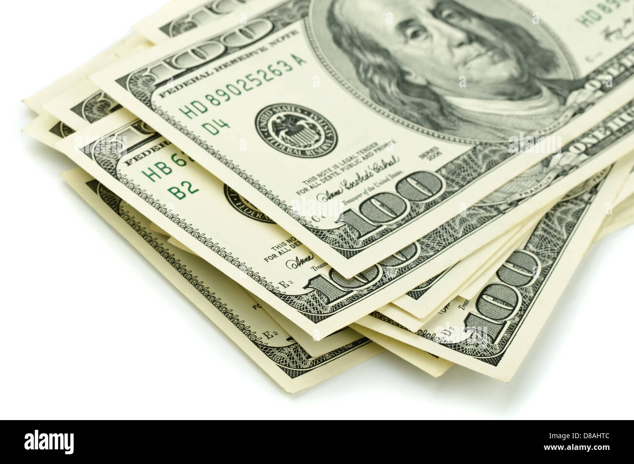 Hundred dollar bill stack hi-res stock photography and images - Alamy