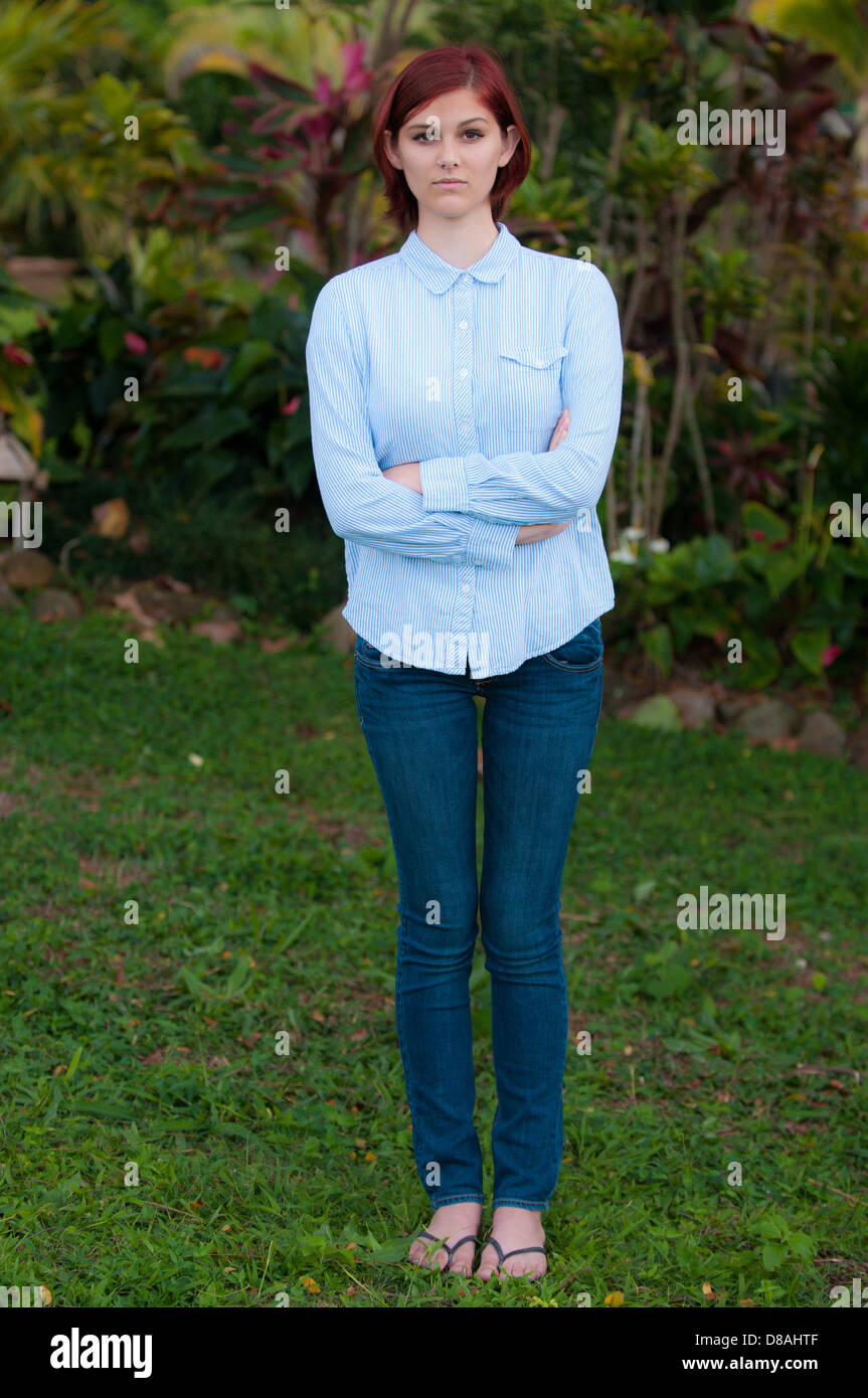 16 year old teenager, young woman portrait Stock Photo - Alamy