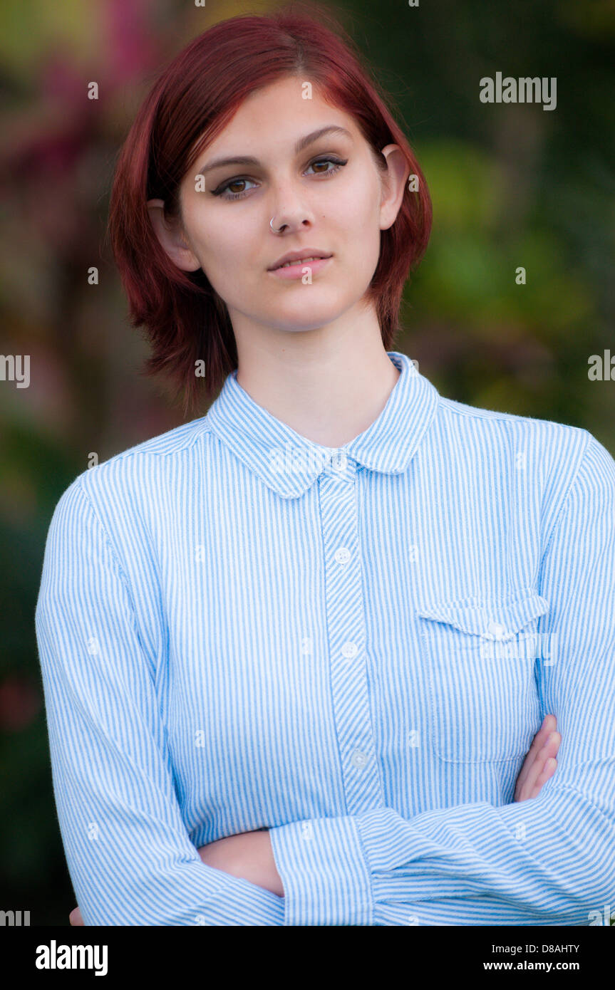 16 year old teenager, young woman portrait Stock Photo - Alamy