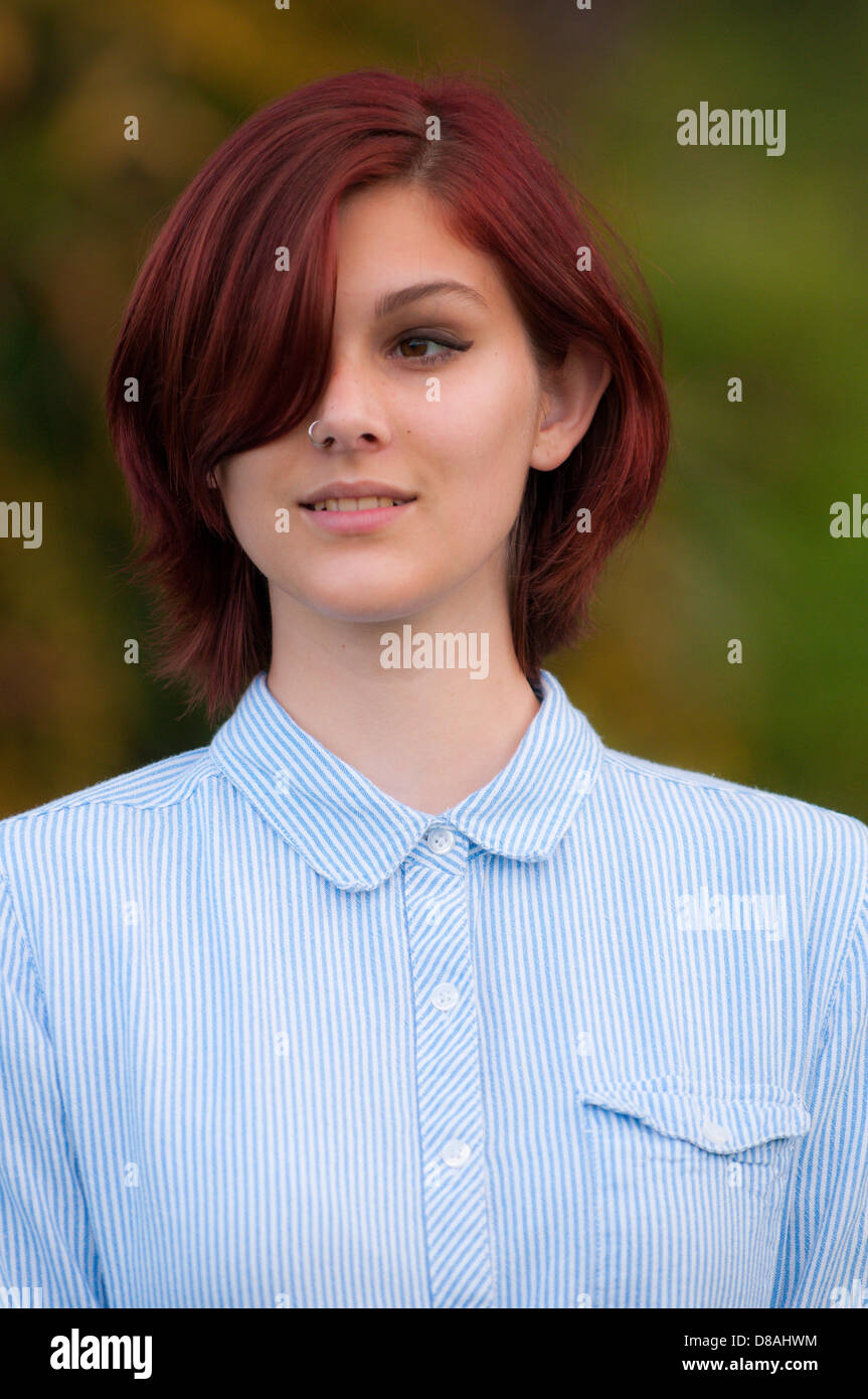 16 year old teenager, young woman portrait Stock Photo - Alamy
