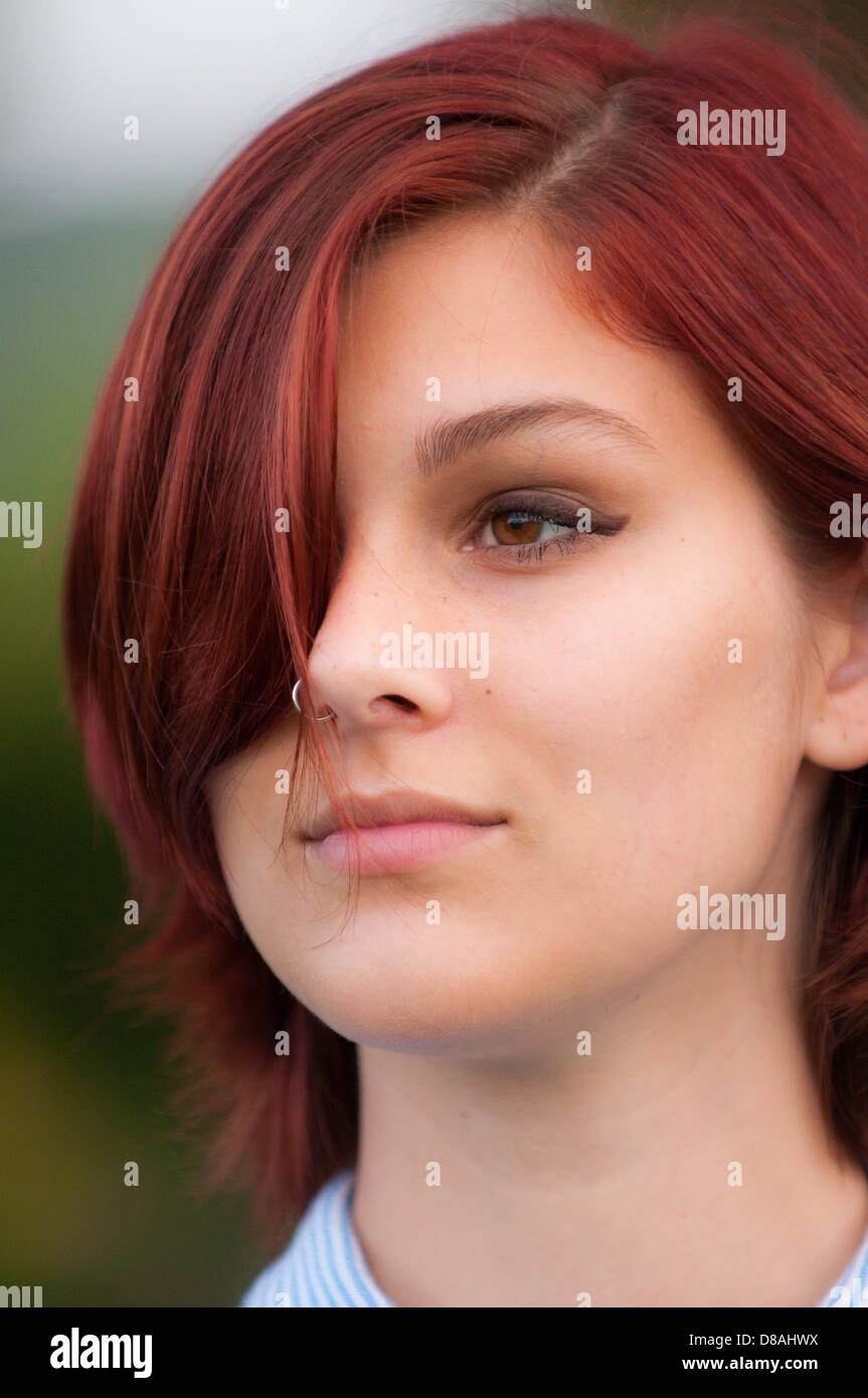 16 year old teenager, young woman portrait Stock Photo - Alamy