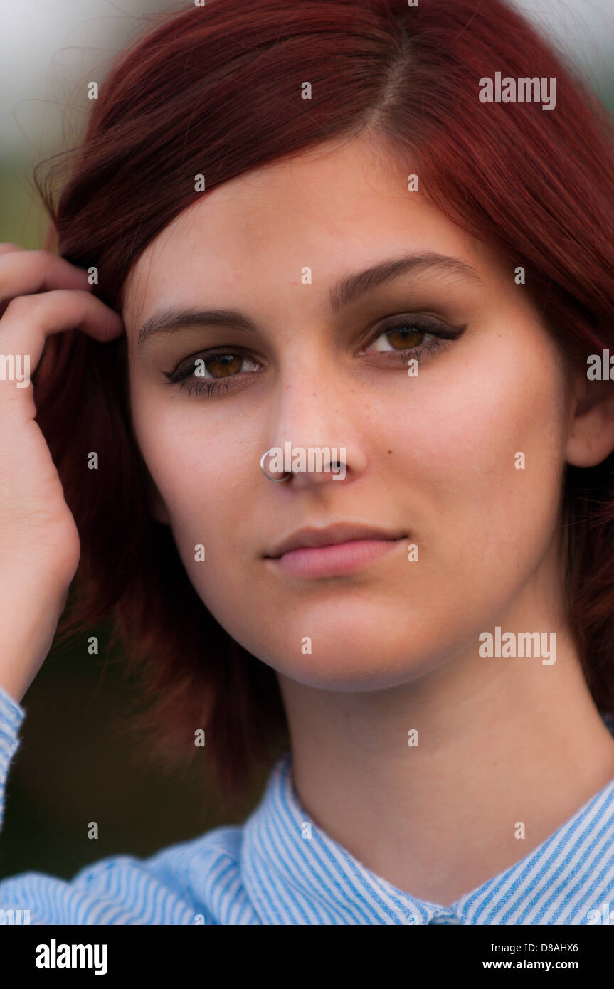 16 year old teenager, young woman portrait Stock Photo - Alamy