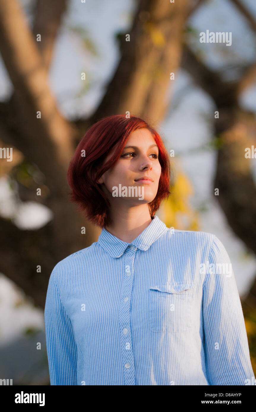 16 year old teenager, young woman portrait Stock Photo - Alamy