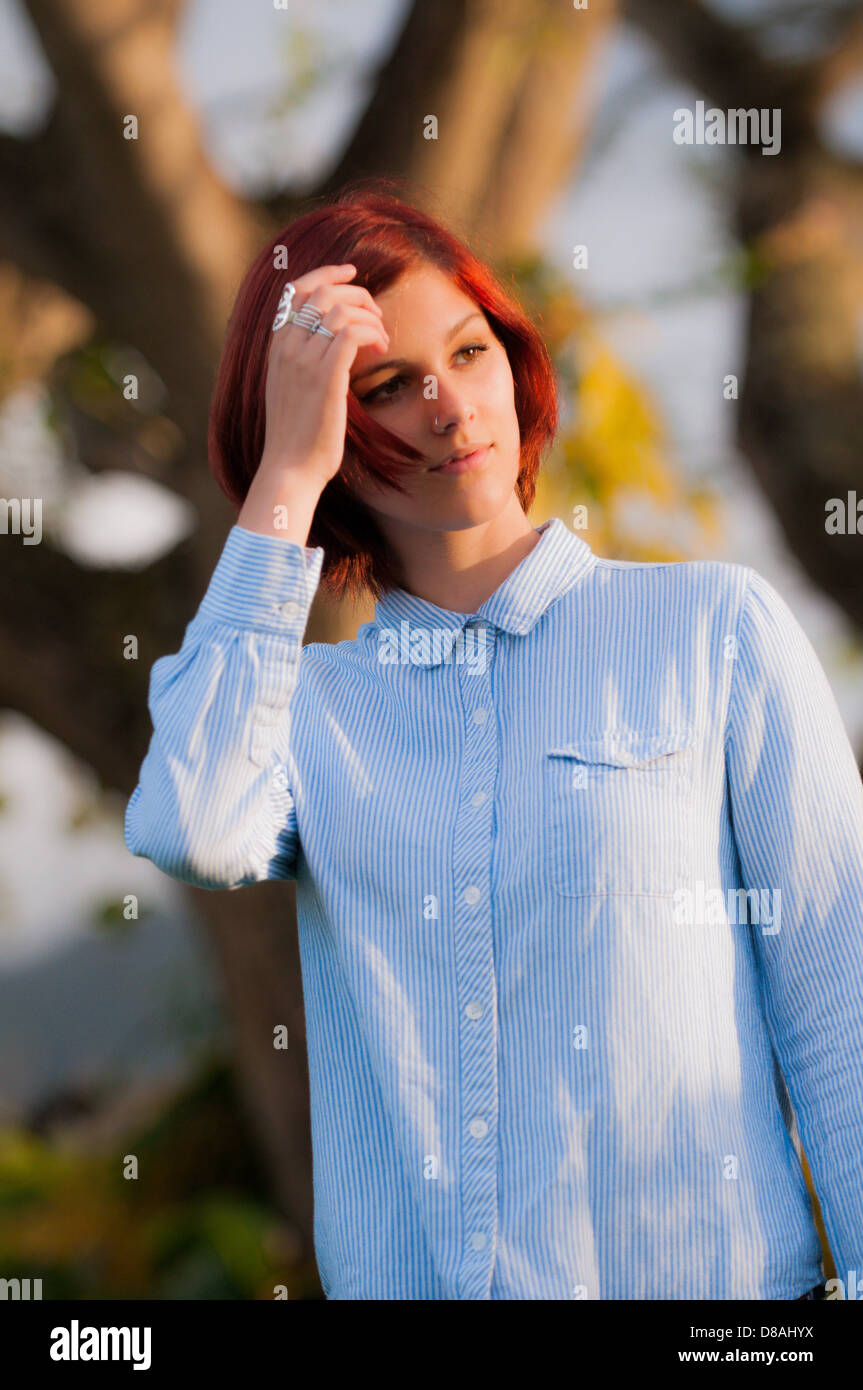 16 year old teenager, young woman portrait Stock Photo - Alamy