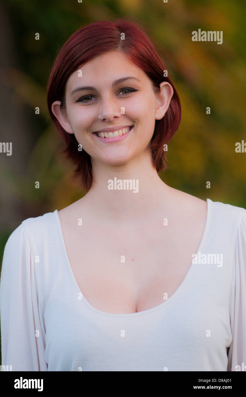 16 year old teenager, young woman portrait Stock Photo - Alamy