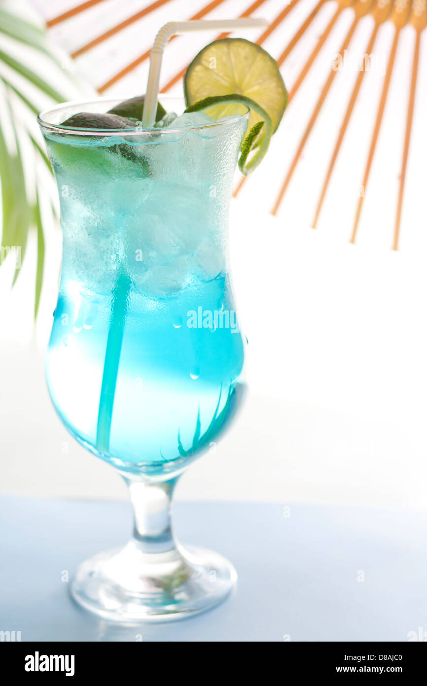 Blue ice drink hi-res stock photography and images - Alamy