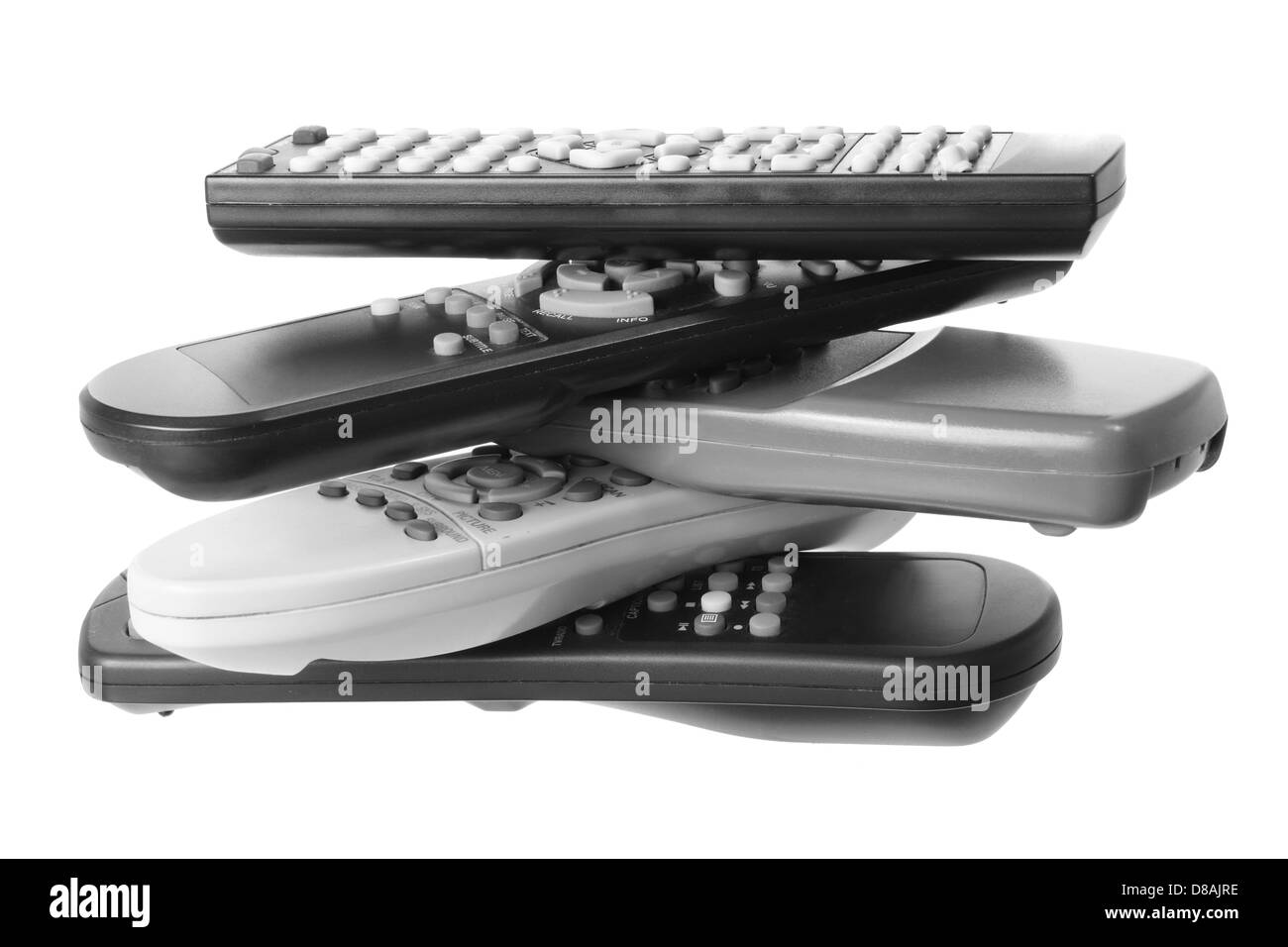 Stack of Remote Controls Stock Photo - Alamy