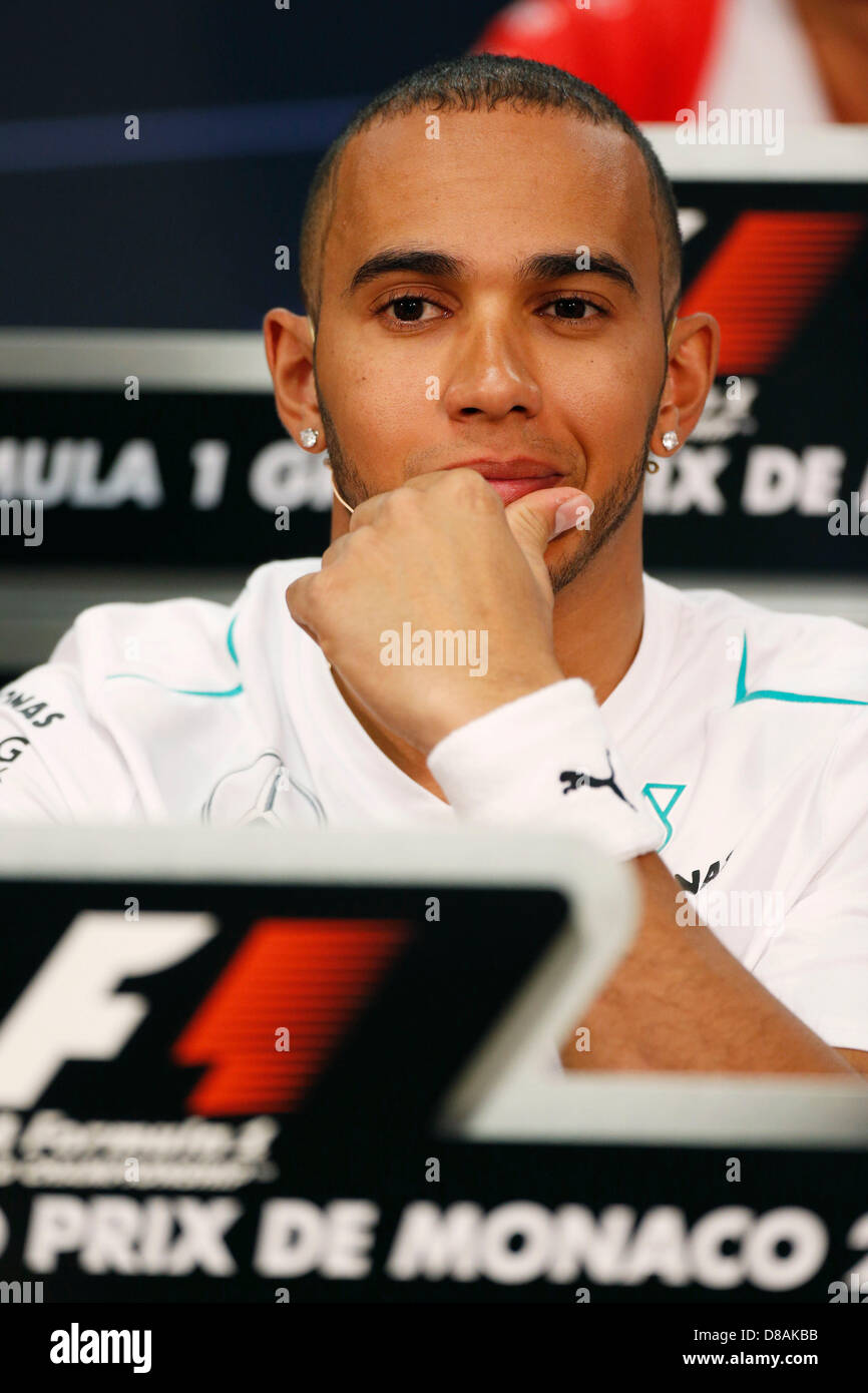 Mercedes lewis hamilton fia press conference circuit de monaco hi-res ...