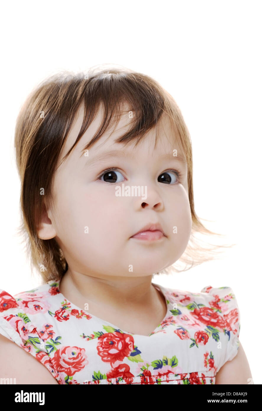 Toddler girl surprised hi-res stock photography and images - Alamy