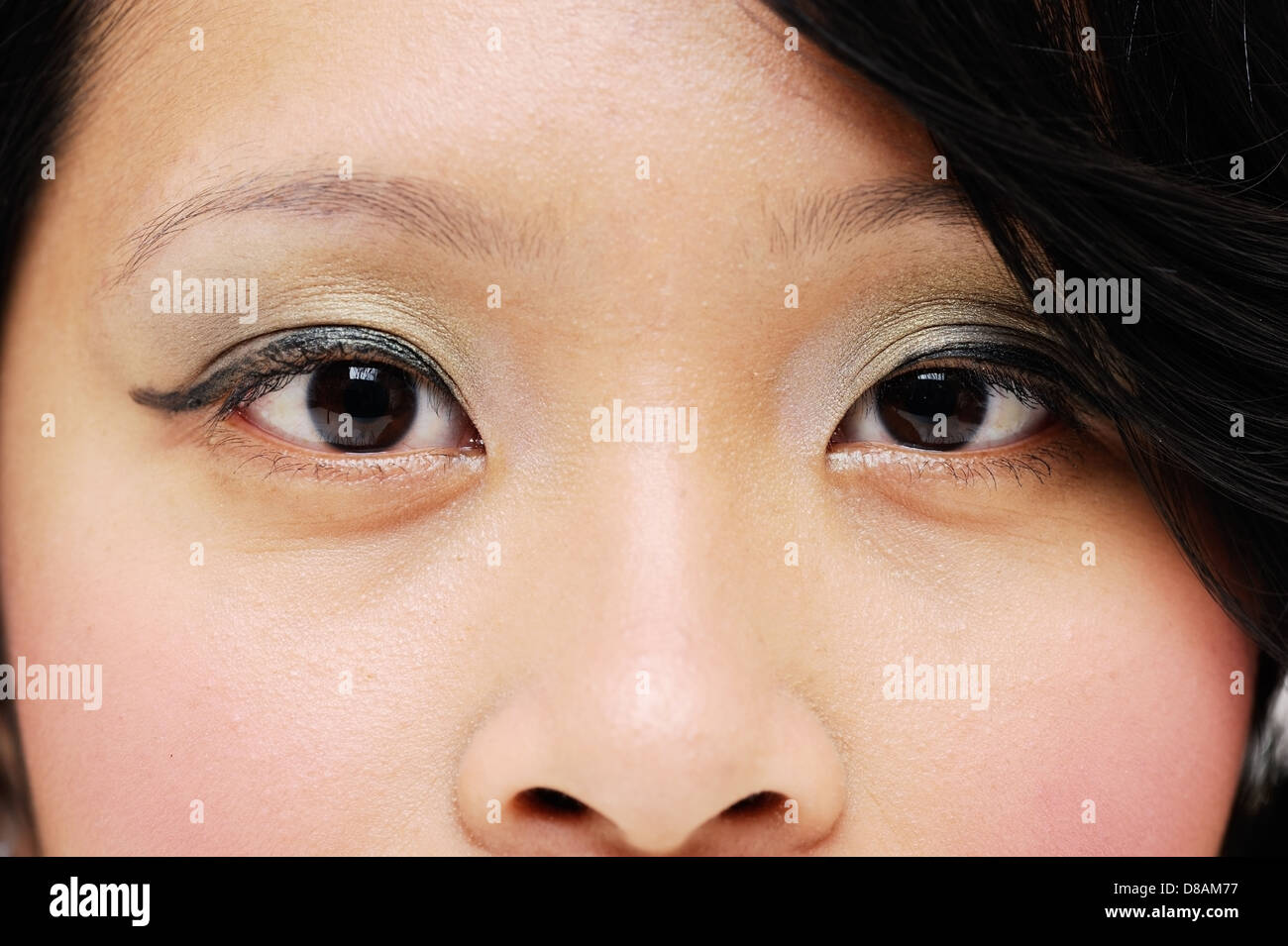 Asian womans eyes hi-res stock photography and images - Alamy