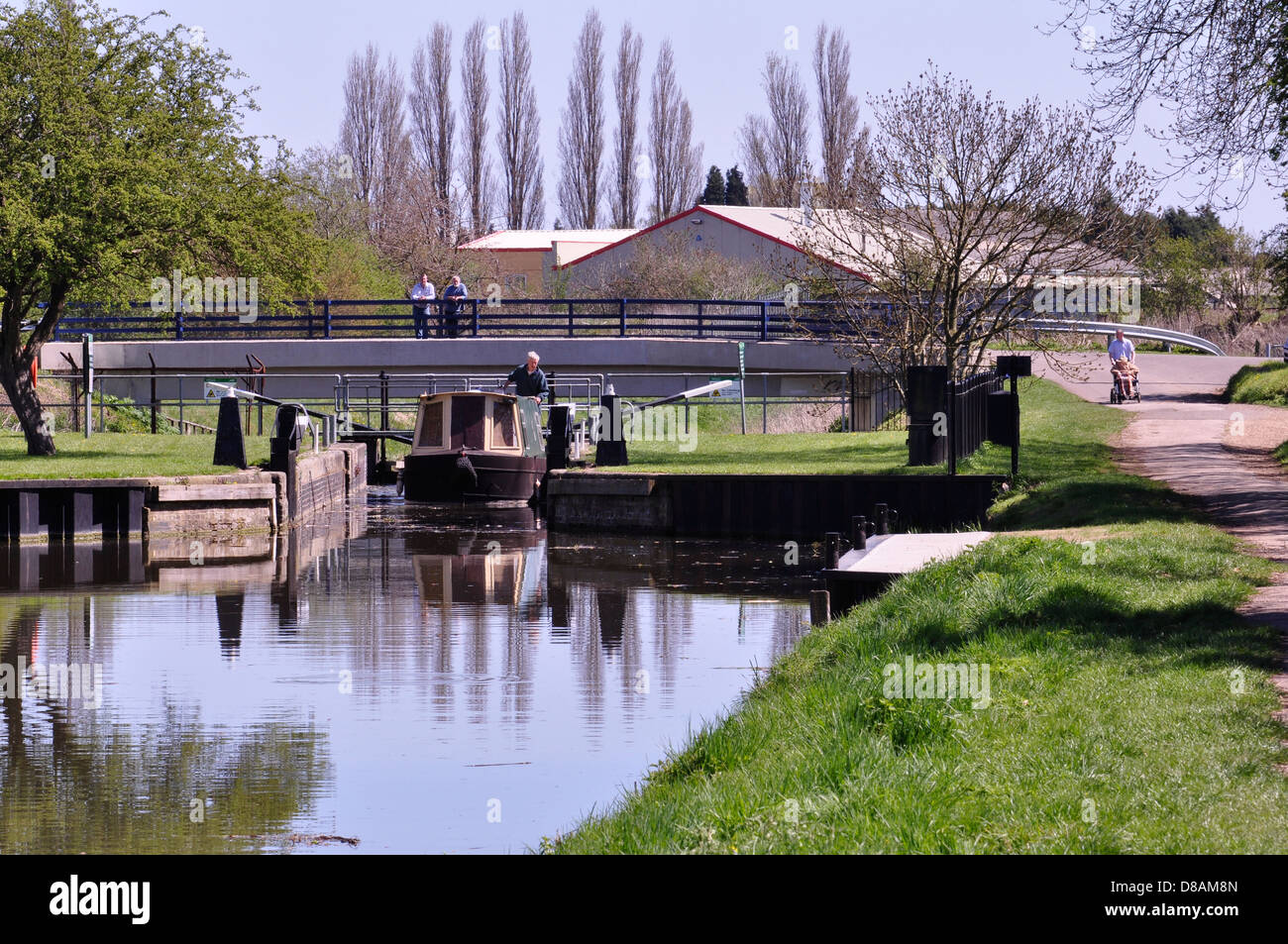Ashline Lock Whittlesey Dyke Whittlesey Cambridgeshire Stock Photo - Alamy