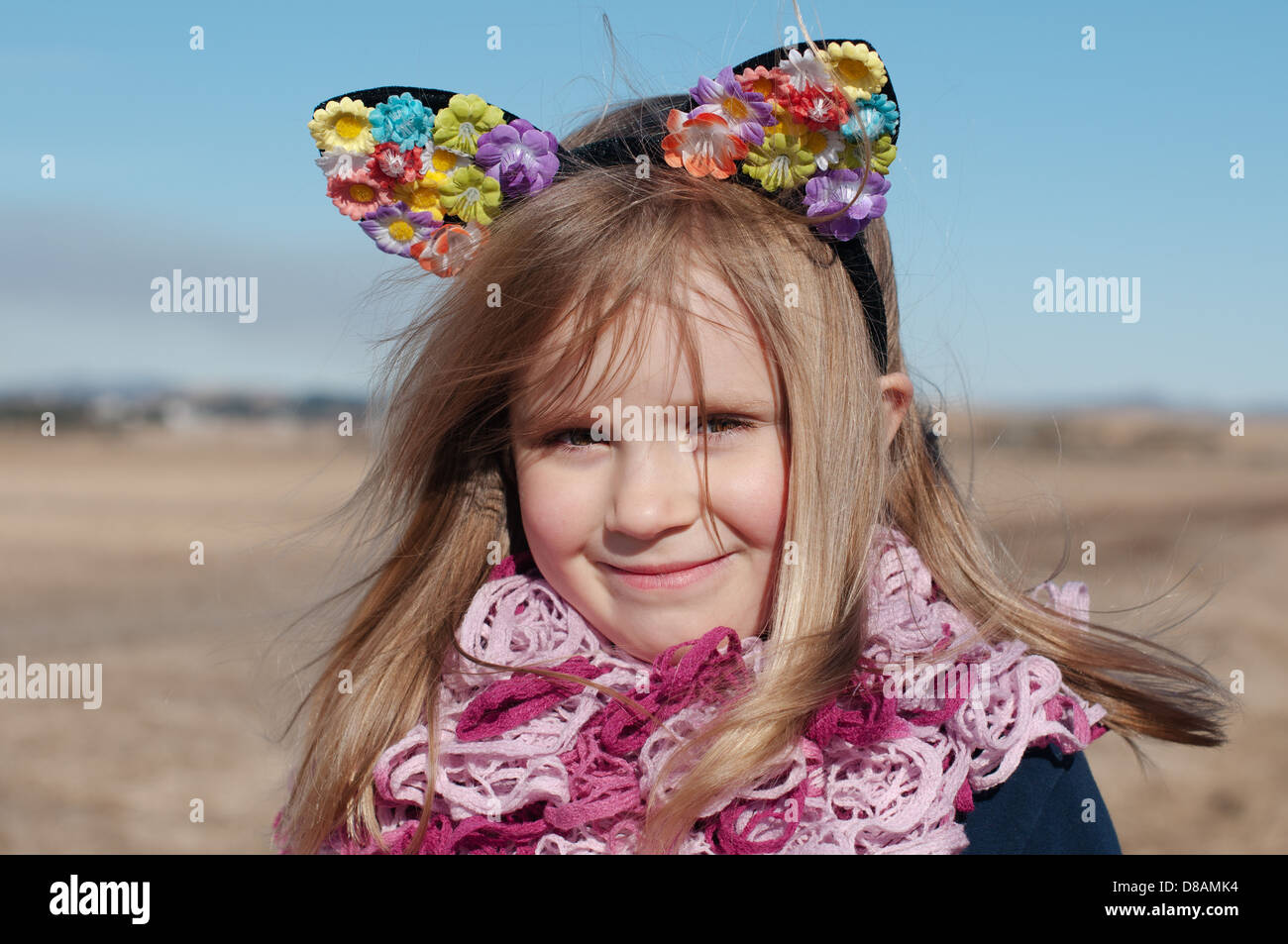 Outdoors horizontal portrait of the girl Stock Photo - Alamy