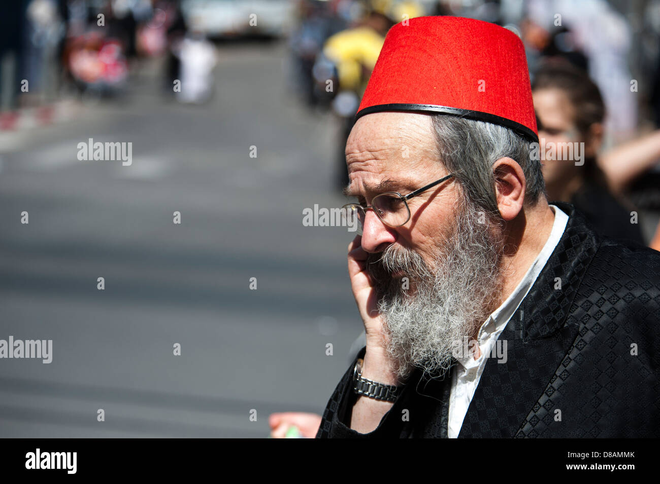 Orthodox man in Purim costume Photographed in Bnei Brak, Israel Stock ...
