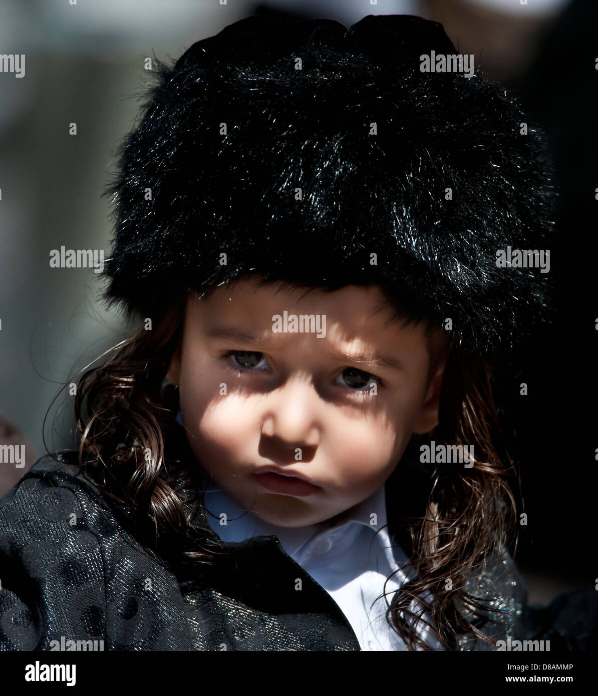 A young orthodox boy in Purim costume Photographed in Bnei Brak, Israel ...