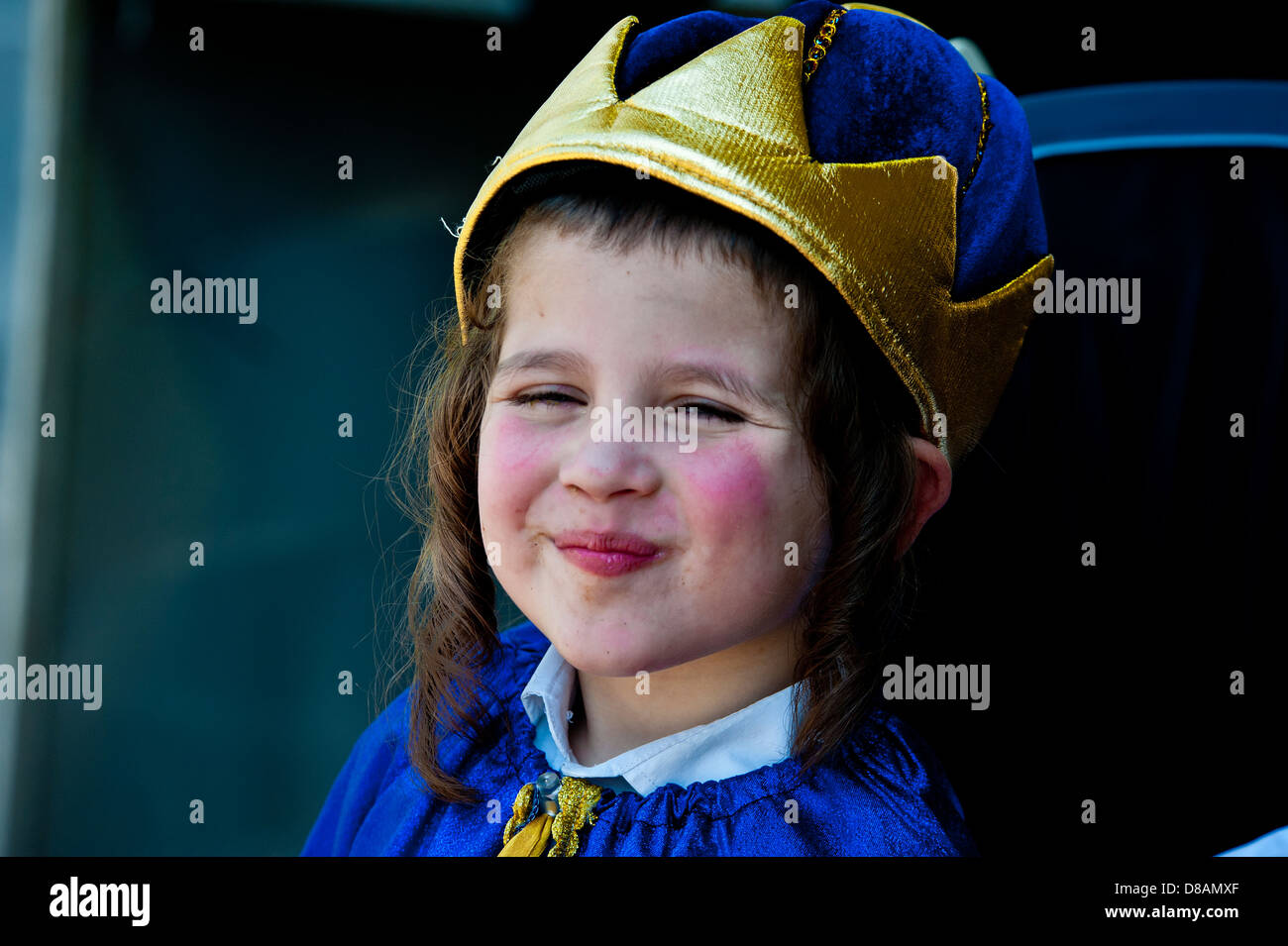 A young orthodox boy in Purim costume Photographed in Bnei Brak, Israel ...