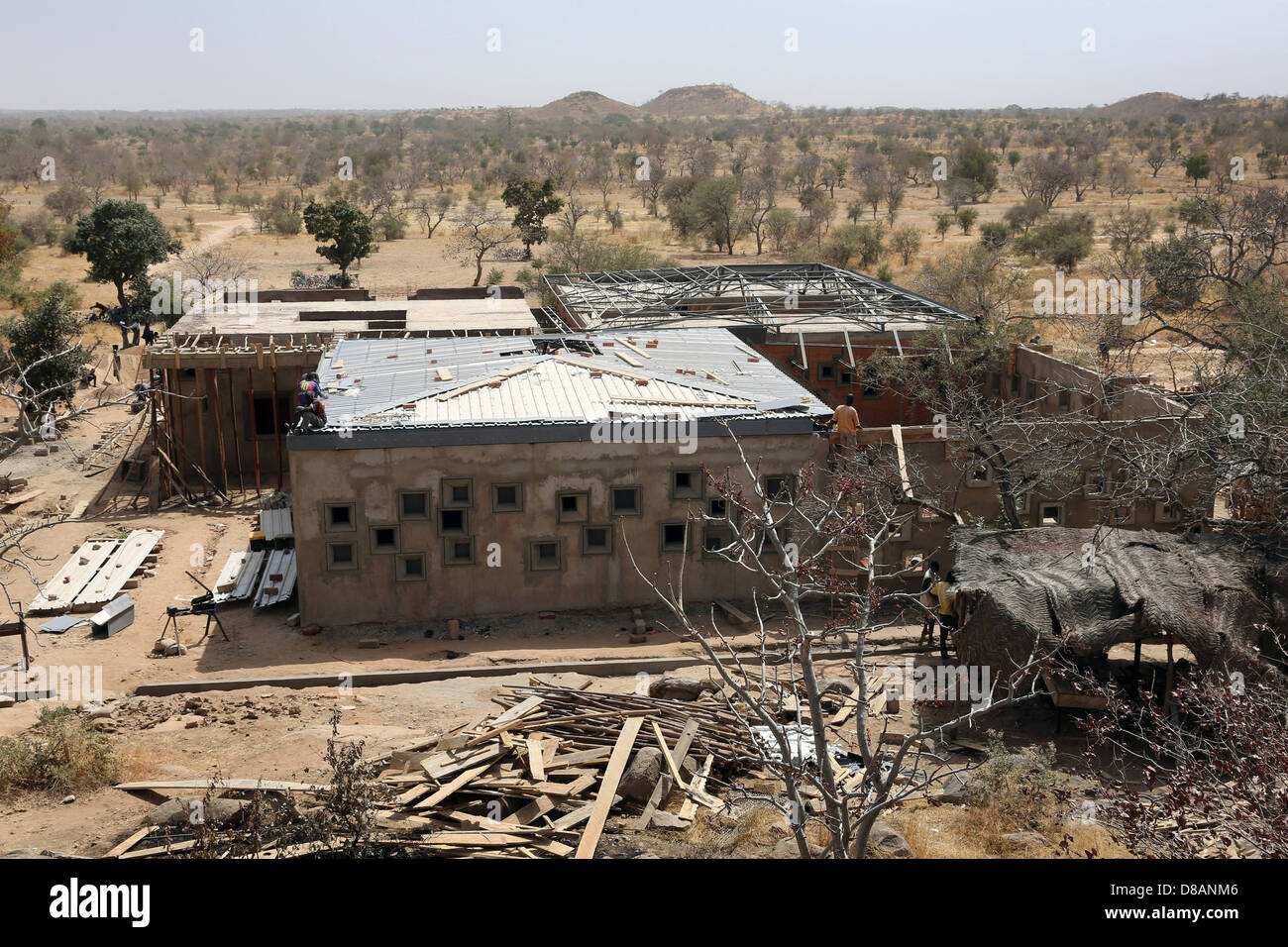 Construction site hospital in the Opera Village of the film director ...