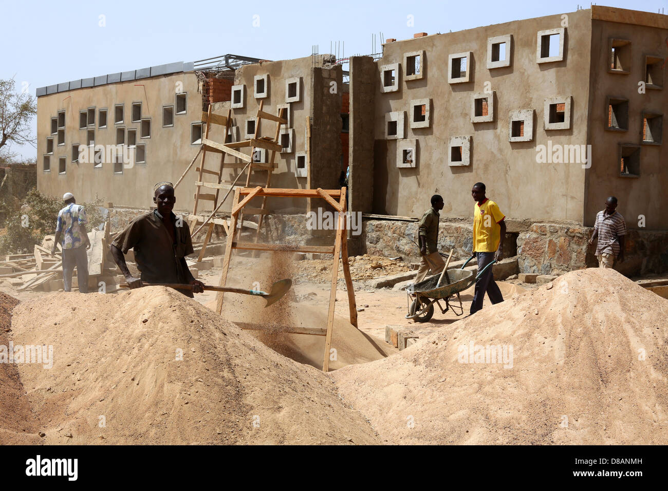 Construction site hospital in the Opera Village of the film director ...