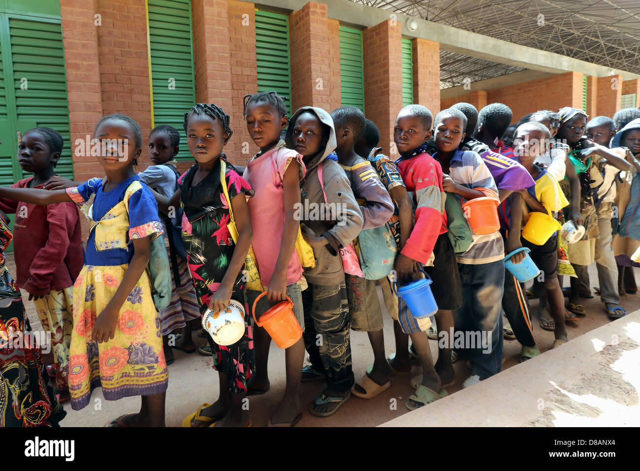 Pupils in the school in the Opera Village of the film director and ...