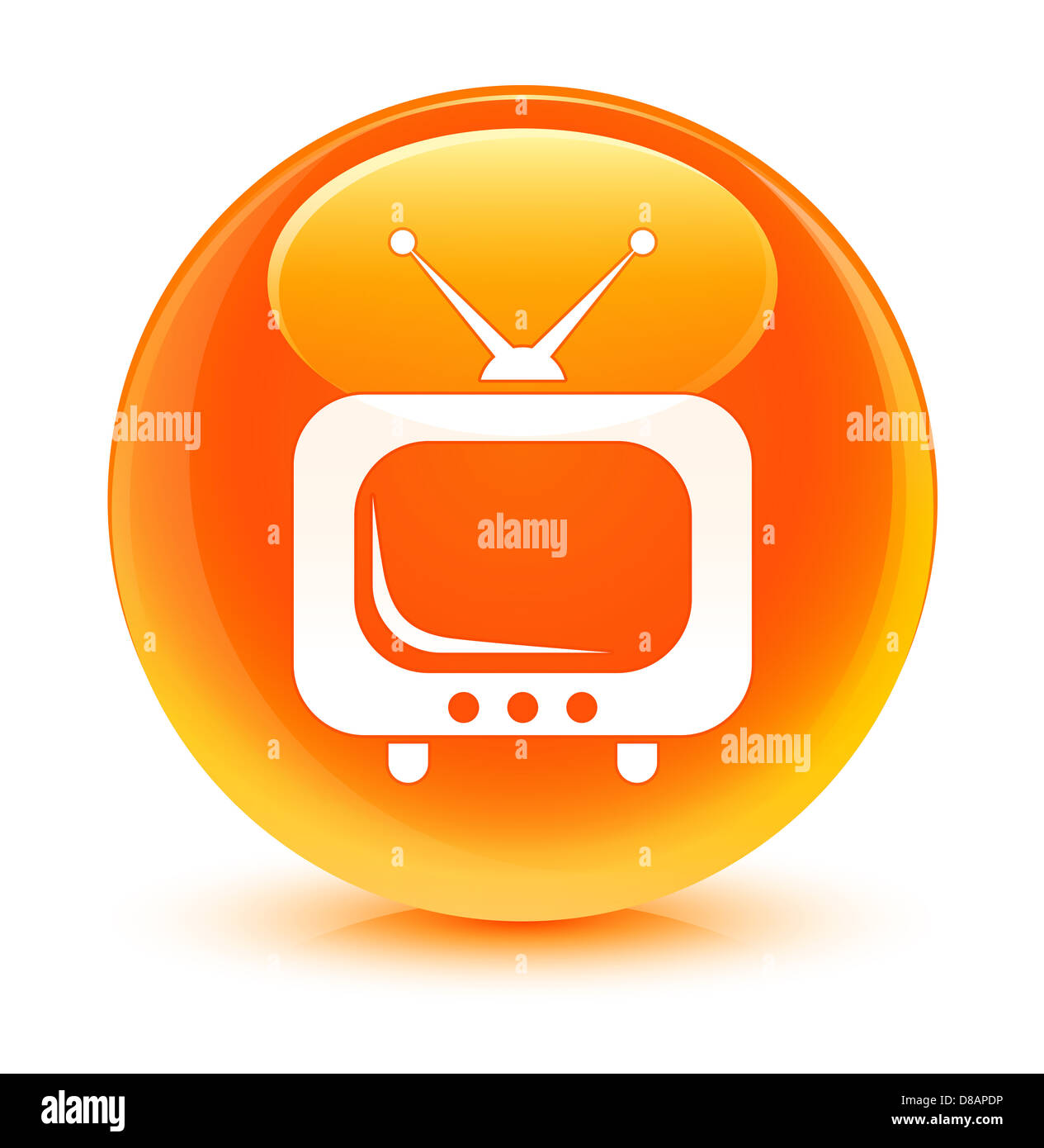 Orange tv screen Cut Out Stock Images & Pictures - Alamy
