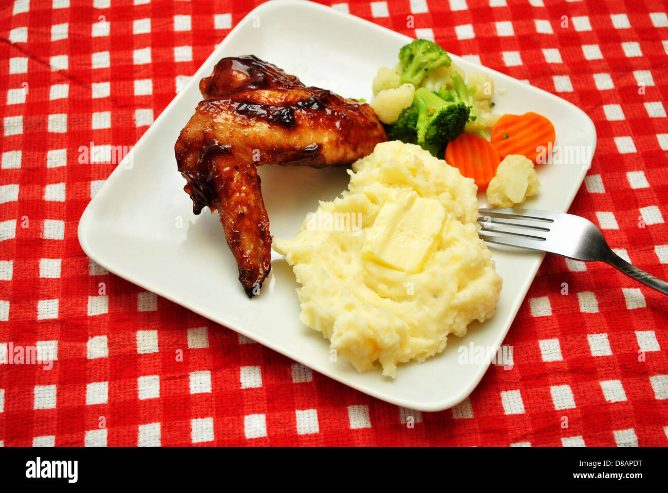 Eating a Healthy Balanced Meal Stock Photo - Alamy