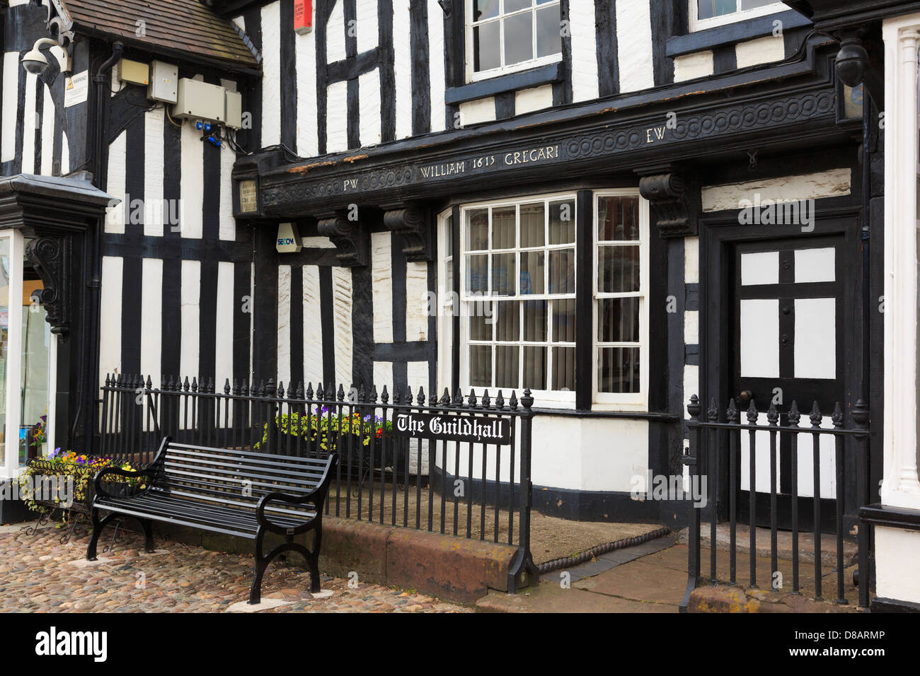17th century Guildhall circa 1615 timbered building housing the Town ...