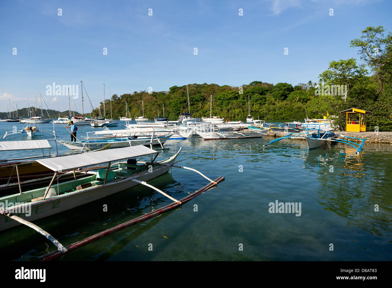 Typical Ferry Boats in the Port of Puerto Galera on Mindoro Island ...