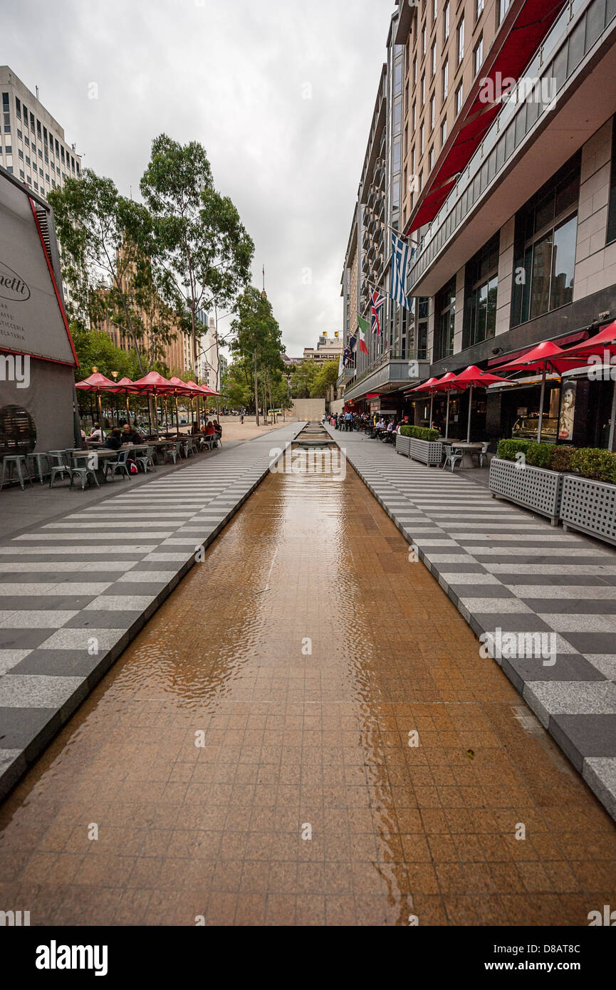 The interesting architectural angles of Melbourne's City Square Stock ...