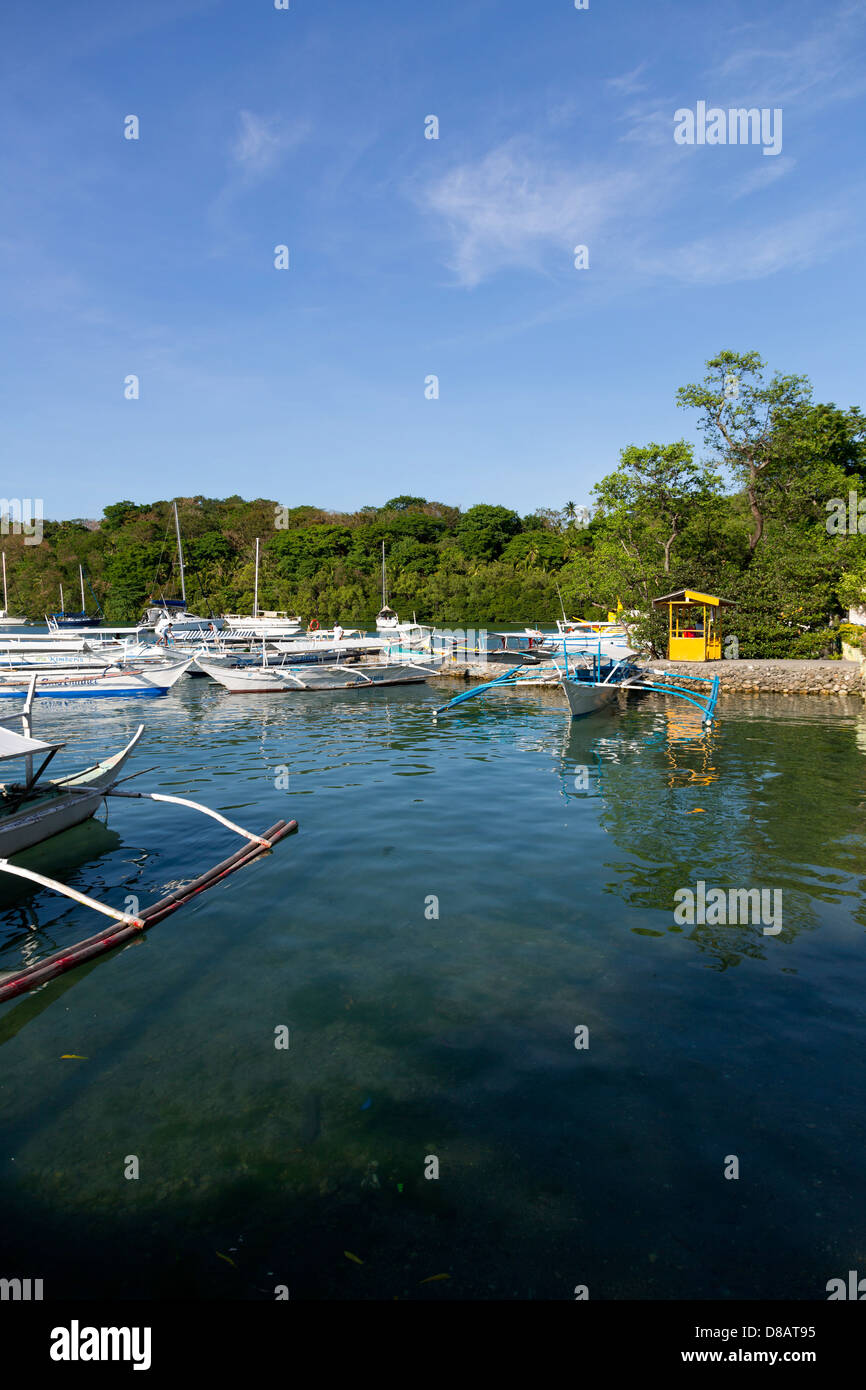 Typical Ferry Boats in the Port of Puerto Galera on Mindoro Island ...