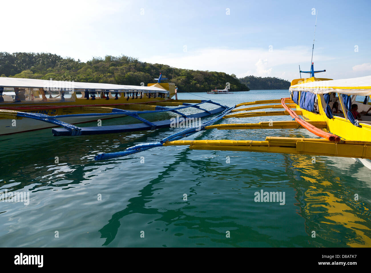 Typical Ferry Boats in the Port of Puerto Galera on Mindoro Island ...