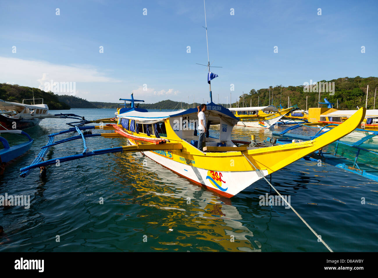 Typical Ferry Boats in the Port of Puerto Galera on Mindoro Island ...