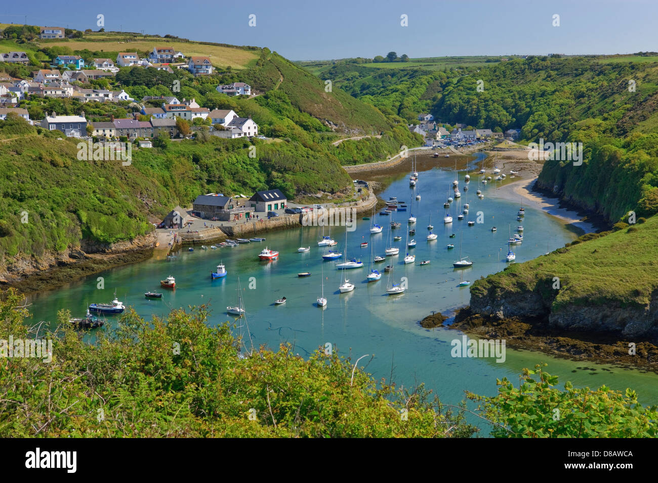 Solva St Brides Bay Pembrokeshire Wales Stock Photo - Alamy