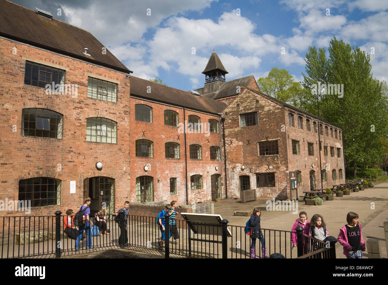 Coalport Ironbridge Shropshire England UK Group school children ...