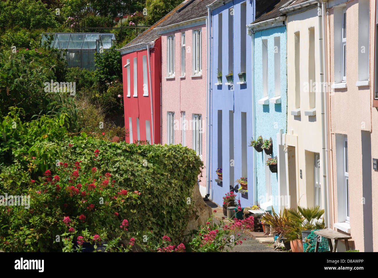 Cottages at Solva Pembrokeshire Wales Stock Photo - Alamy