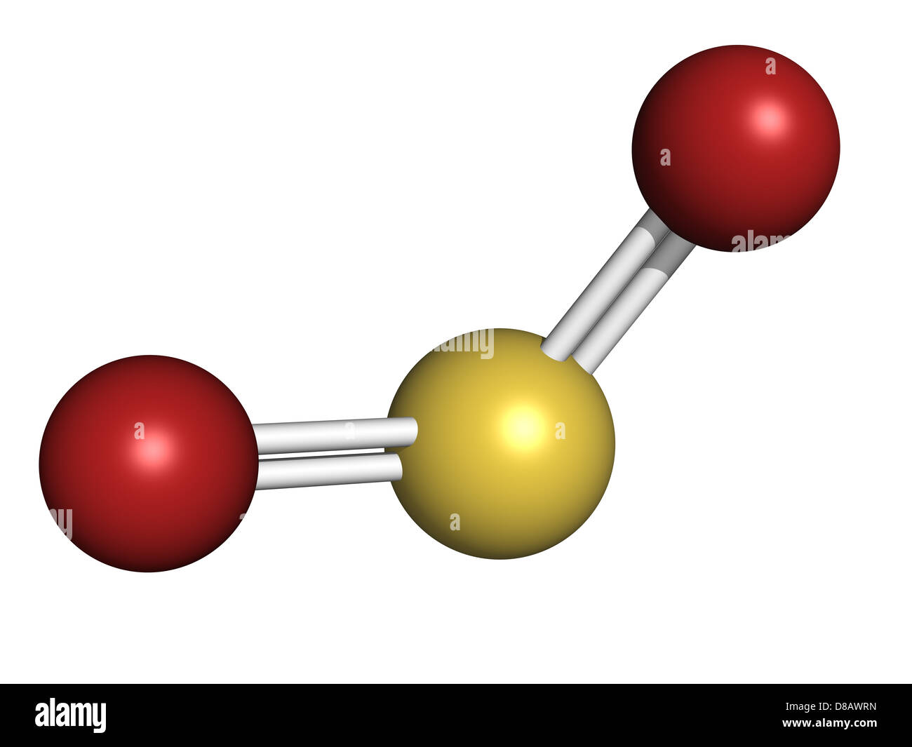 Sulphur dioxide molecule model hi-res stock photography and images - Alamy