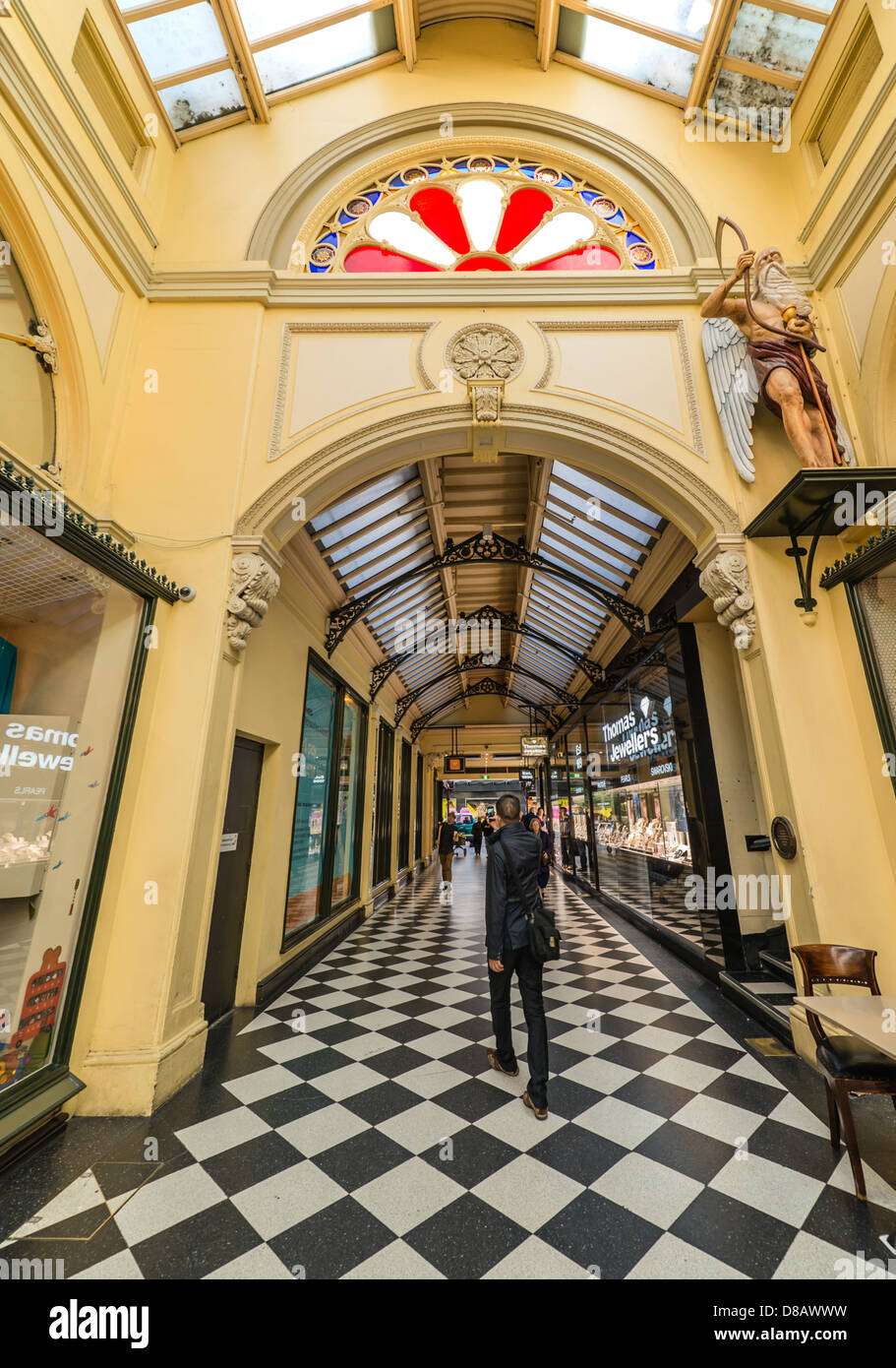 Shopping arcade melbourne hi-res stock photography and images - Alamy