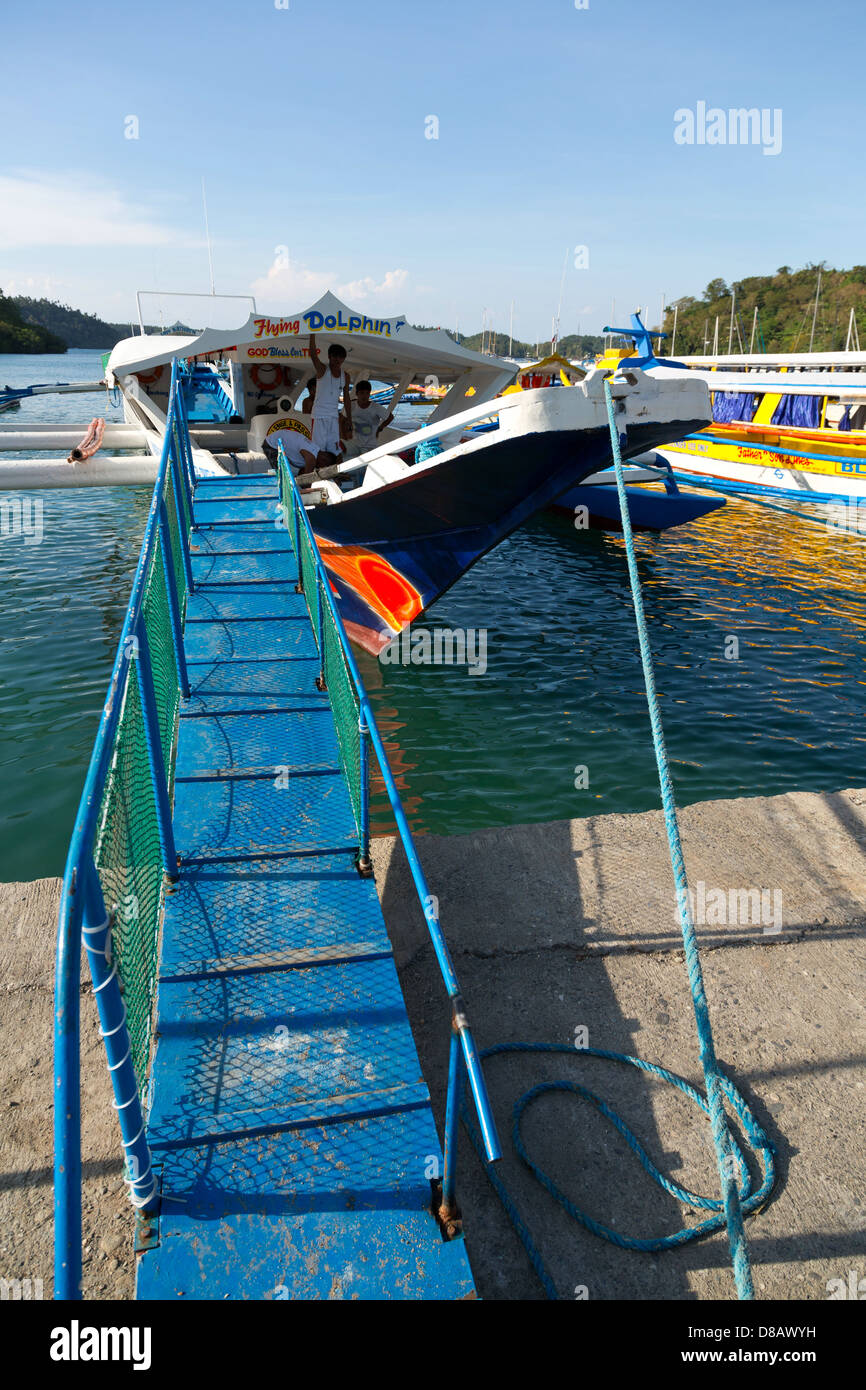 Typical Ferry Boats in the Port of Puerto Galera on Mindoro Island ...