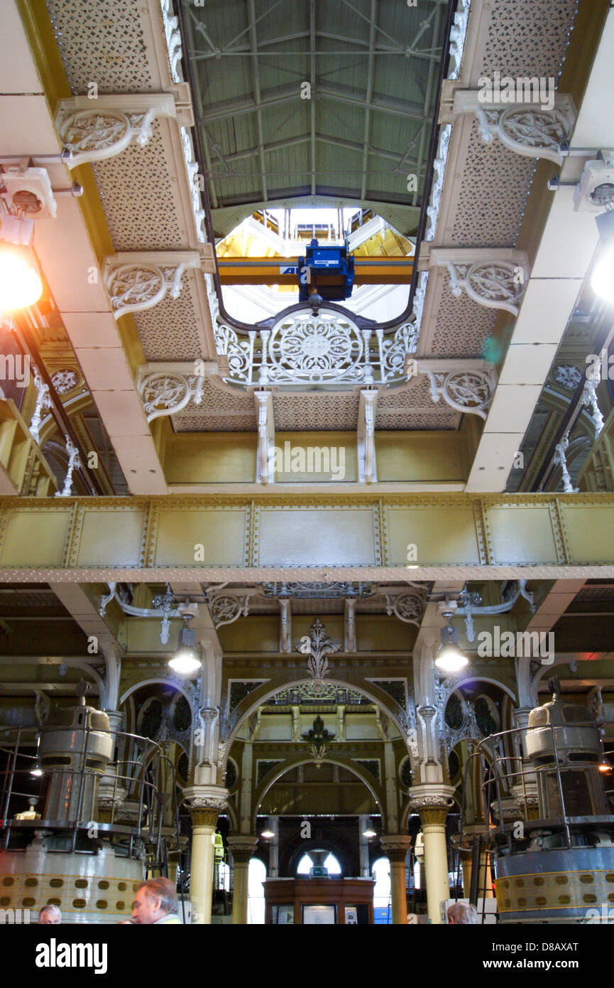 Cast iron interior detail of Abbey Mills sewage pumping station 1868 by ...