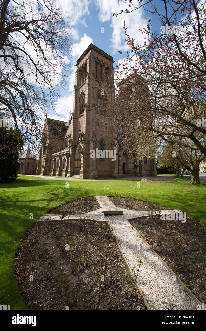 City of Inverness, Scotland. Picturesque view of the north east ...