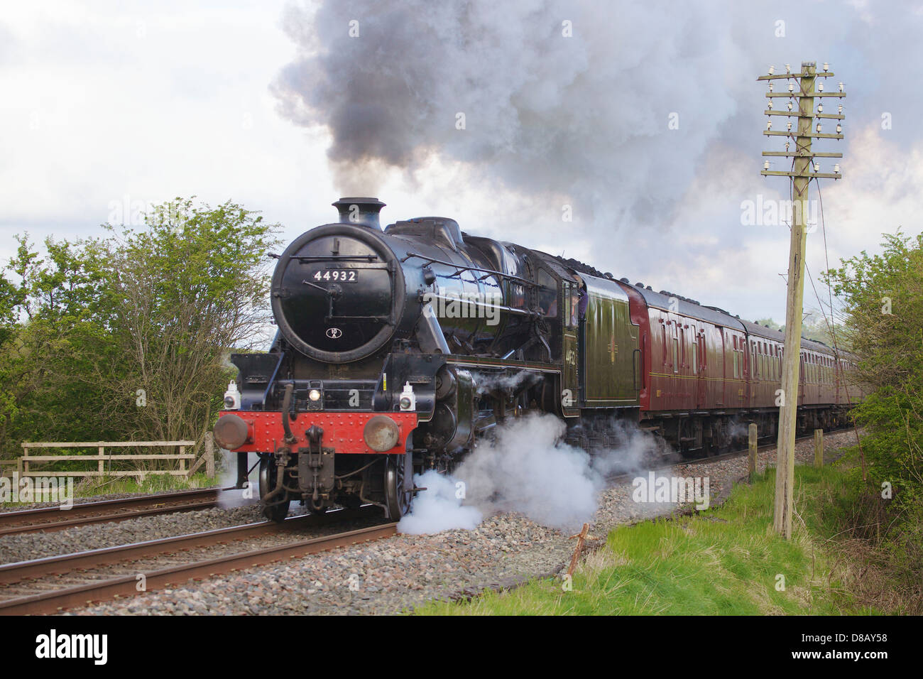 Lms black steam locomotive hi-res stock photography and images - Alamy