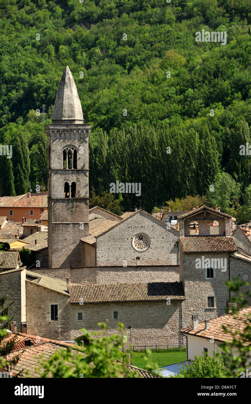 Italy, Le Marche, Valnerina, Visso, Collegiata di Santa Maria Stock ...