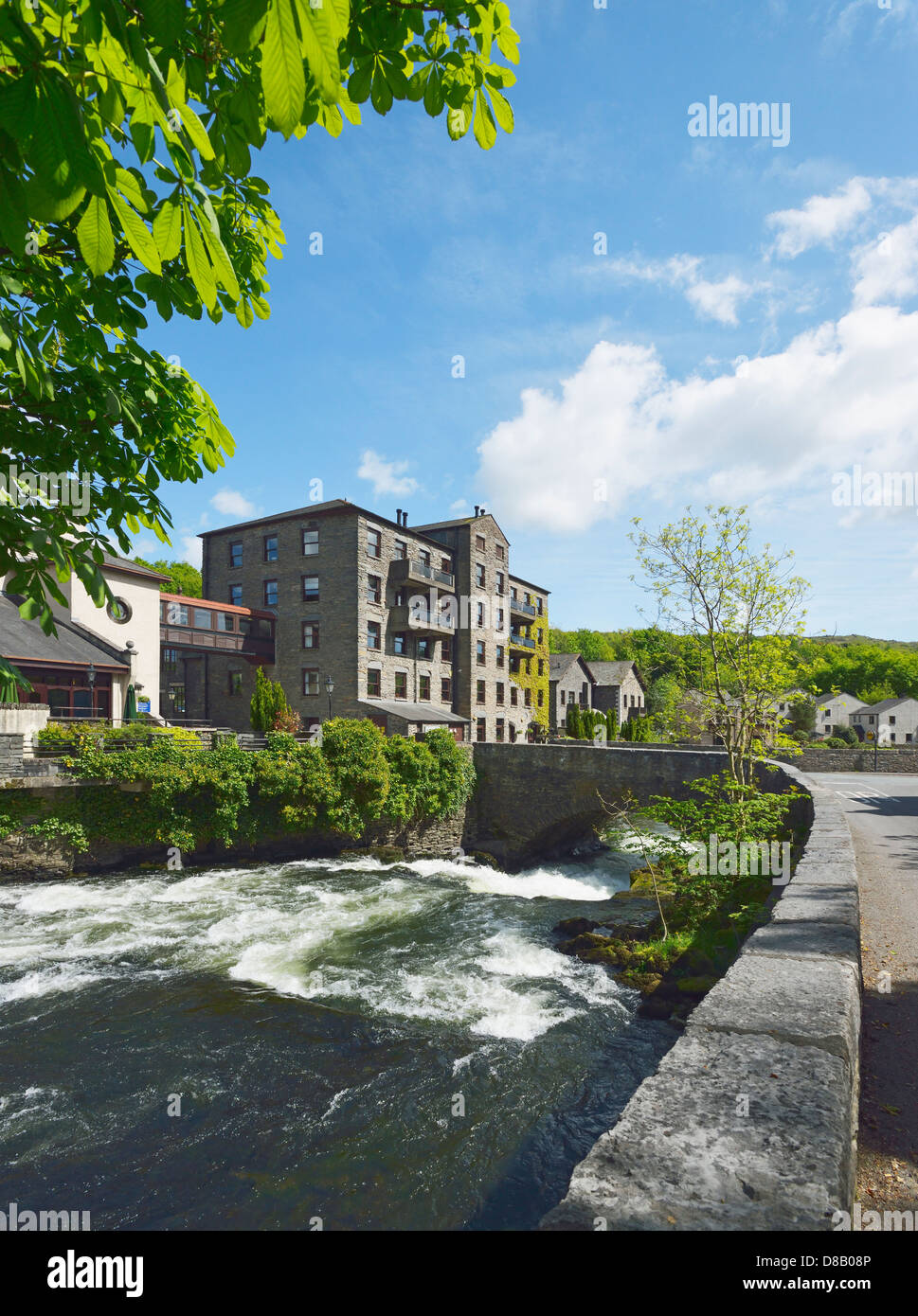 The Whitewater Hotel and the River Leven. Backbarrow, Lake District ...