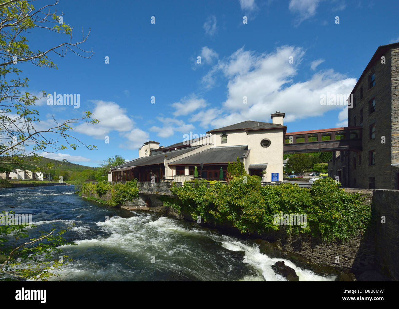 The Whitewater Hotel and the River Leven. Backbarrow, Lake District ...