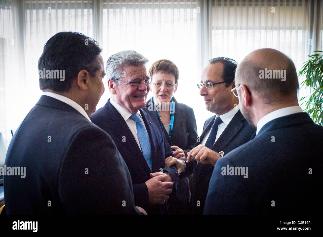 (HANDOUT) A German government handout dated 23 May 2013 shows German ...