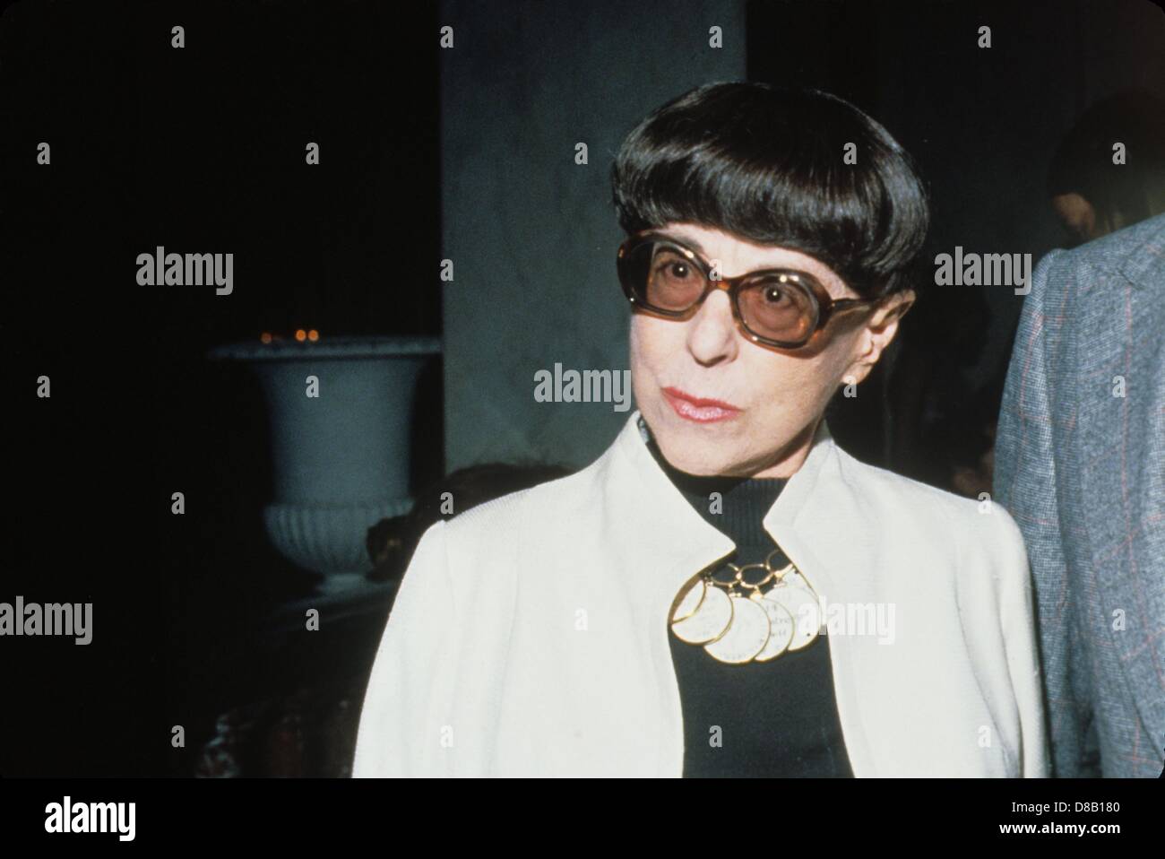 EDITH HEAD 1976.g5148.(Credit Image: © Bob V. Noble/Globe Photos ...