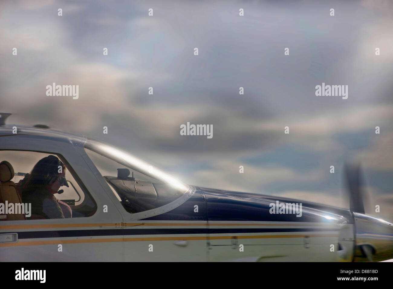 Cessna 152 II, Cornwall Flying Club aircraft single propeller Stock ...