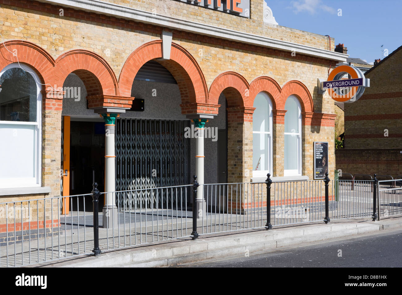 London Overground East London Railway Rotherhithe Station Stock Photo ...